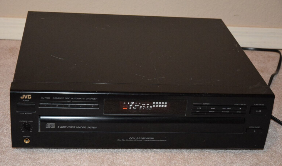 Vintage JVC 5-Disc Carousel CD Player XL-F108 Works No Remote | eBay