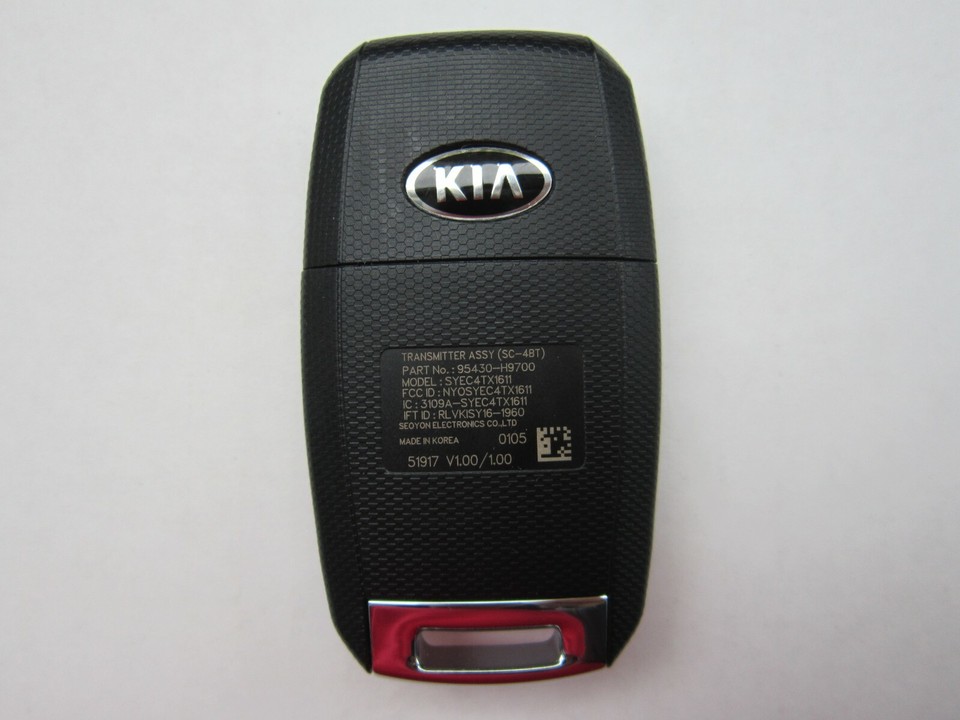 OEM 2018-2021 KIA RIO FLIP KEY KEYLESS REMOTE FOB UNCUT KEY BLANK 95430 ...