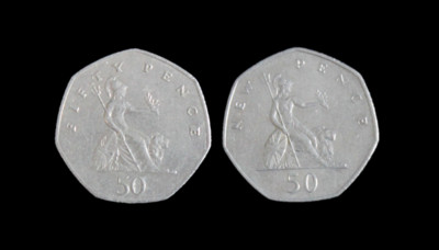 Large Old Style Britannia 50p Fifty New Pence Coin Hunt - Choose Your ...