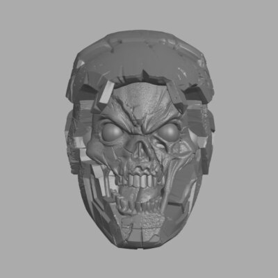 Zombie Iron Man Tony Stark custom head for 4" 6" 7" 12" Marvel Comics ...