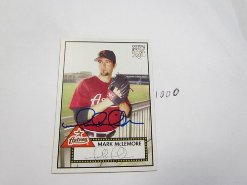 2007 Topps Rookie Mark McLemore Autographed Baseball Card | eBay
