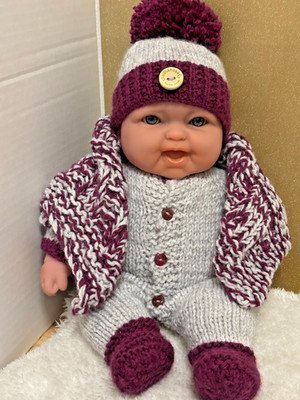 Baby Doll (Preloved) Warm Outfit & Adoption Cert - 14 inch Soft Body ...