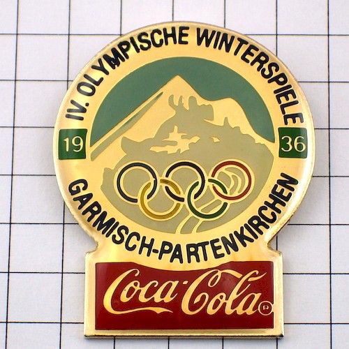 Pin Badge Garmish Winter Olympics Coca-Cola France Limited Pins Vintage ...