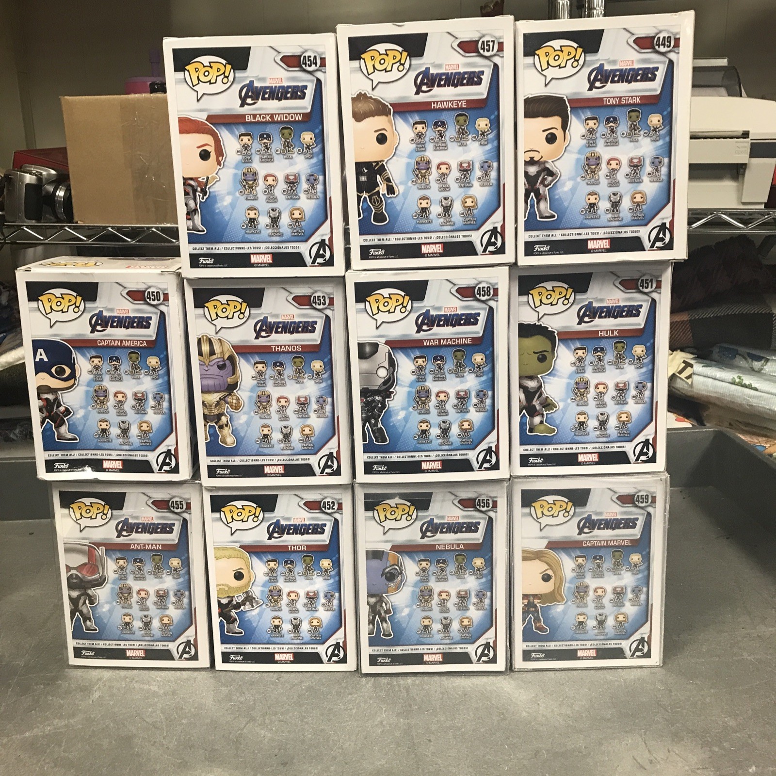 Marvel Funko Pop Complete Avengers EndGame Lot Set Of 11 449-459 | eBay