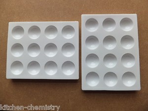 Chemistry Reaction Plate x 2 with 12 Wells like Spotting Tiles or ...