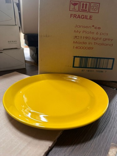 Set of 6 yellow breakfast plates | eBay