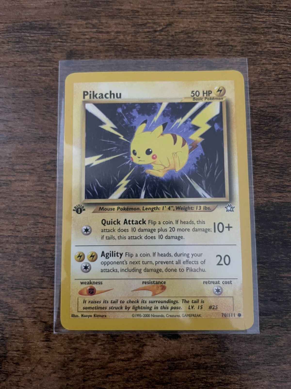 Pikachu 70/111 1st Edition Neo Genesis Vintage 2000 Pokemon Card NM | eBay