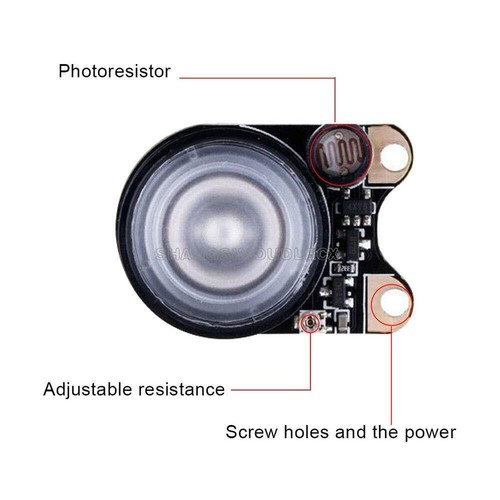 Infrared LED Light IR 3W 850 Night Vision Camera Module For Raspberry ...