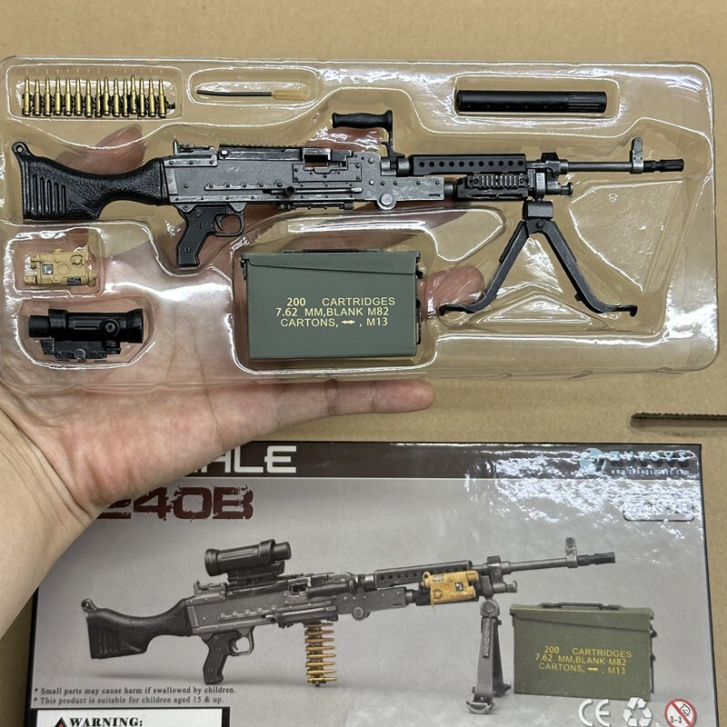 ZYTOYS 1/6 Scale M240B Machine Gun 20cm Weapon Model for 12inch Action Figures | eBay