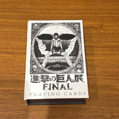 Attack on Titan Exhibition FINAL Playing Cards Trump Open Box | eBay