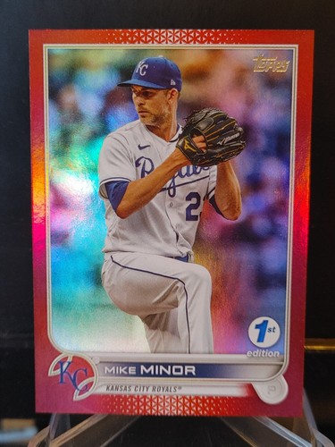 Mike Minor 2022 Topps Red Foil 1st Edition #155 - 12/50 - Kansas City ...
