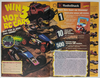 RadioShack RC Cars Marvel Print Ad Poster Art PROMO Original ...