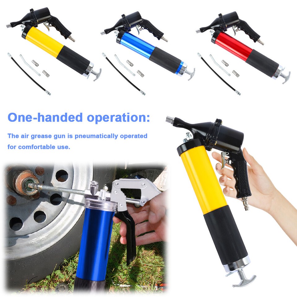 400CC Air Operated Grease Gun 2 Coupler Pneumatic Grease Gun Portable ...