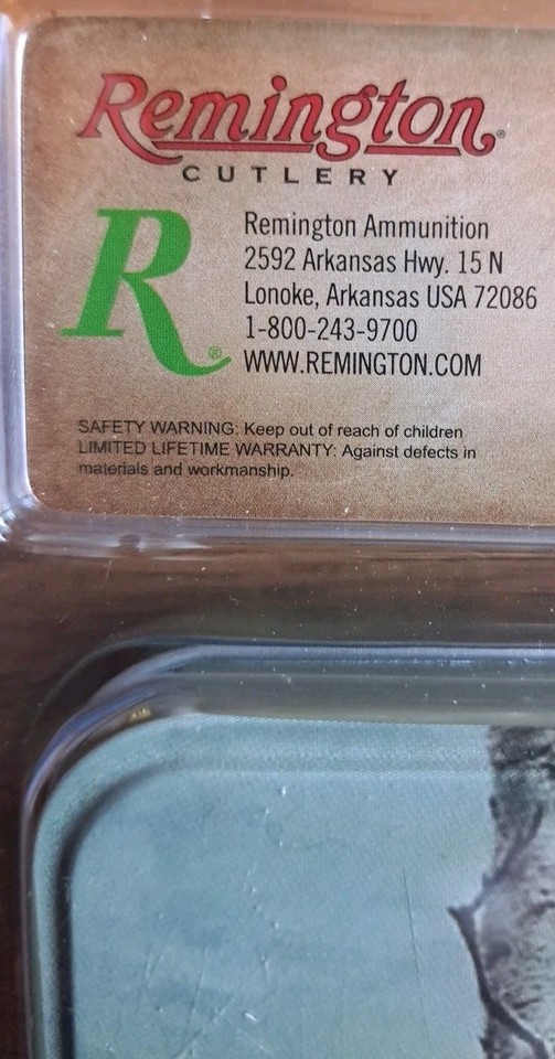 Remington Rocky Mountain Elk Lockback Knife Green Zebra Wood Bone ...