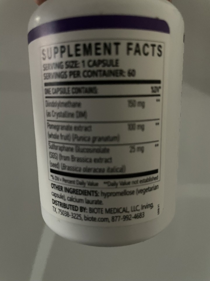 3Pcs Biote Nutraceuticals - DIM SGS + - Hormone + Detox (60 Capsules ...