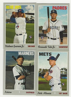 2019 Topps Heritage Baseball set of high Numbers # 501-725 | eBay