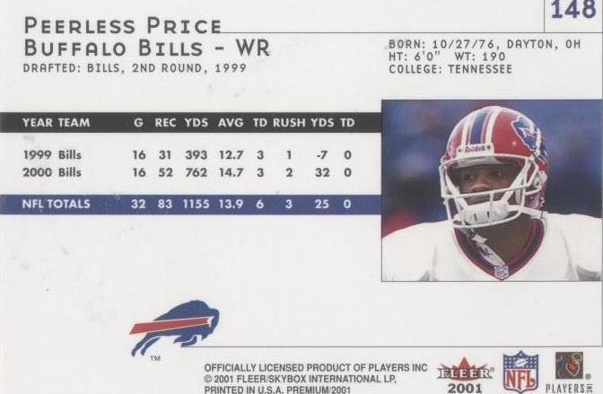 2001 Fleer Premium Peerless Price #148 for sale | eBay