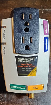 (Tested) Monster Flatscreen Powercenter Power Center 200 Coax Surge ...