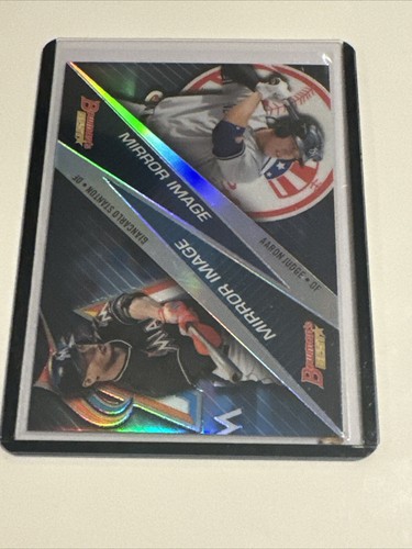 2015 Bowman's Best Mirror Image Giancarlo Stanton Aaron Judge Card No ...