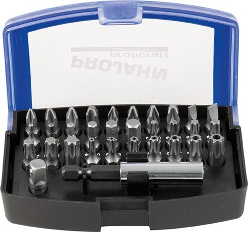 PROJAHN Set Di Bit 1/4" 31 Pezzi 25 Mm + Supporto Per Bit 3953001 ...