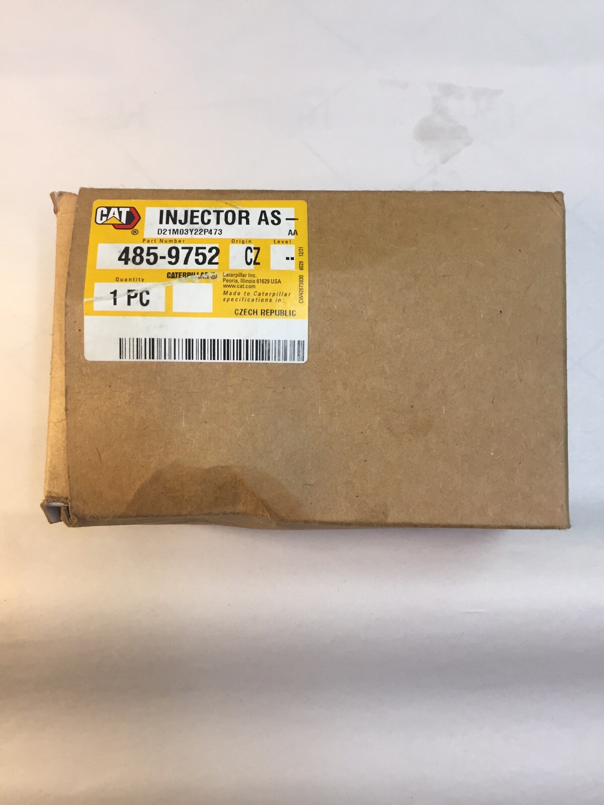 Caterpillar Oem Injector Assembly 485-9752. Cat Nos Injector Assembly ...