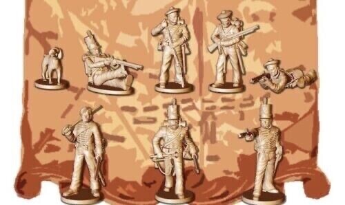 Napoleonic British 95th Rifles 18 28mm Figures, Sharpe, Waterloo ...