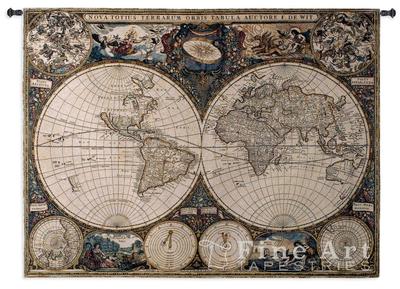 53x38 OLD WORLD MAP Globe Geography Tapestry Wall Hanging | eBay