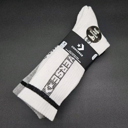 Converse Chuck Taylor Men's 6-12 Half Cushion Logo Crew Socks 3 Pair Pack Multi 194435242897| eBay