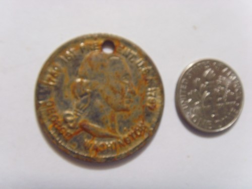 antique first American president George Washington token pendant 52201 ...