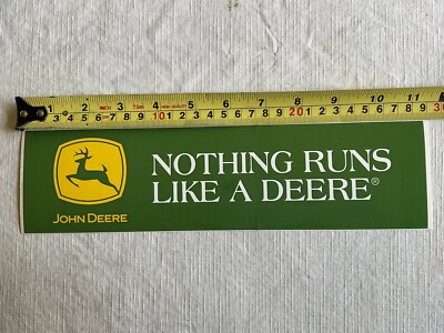3 JOHN DEERE BUMPER STICKERS NOTHING RUNS LIKE A DEERE | eBay
