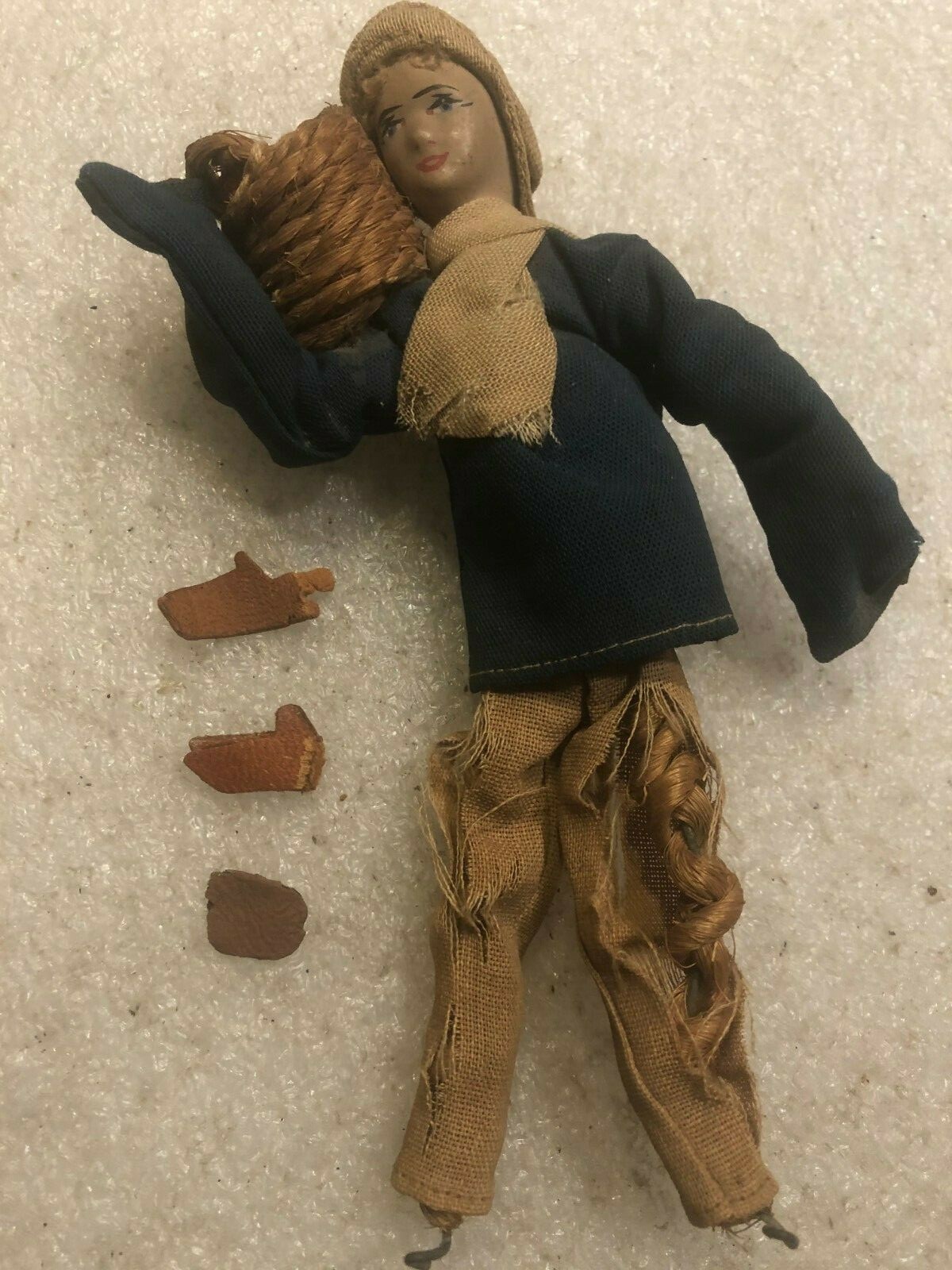 VERY OLD 1940's ISRAELI NATIONAL DOLL #41, WIZO? EDITH SAMUEL? KIBBUTZ ...