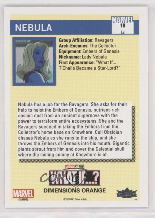 2023 Upper Deck Marvel What If? 1990 Universe Orange Dimensions /188 ...