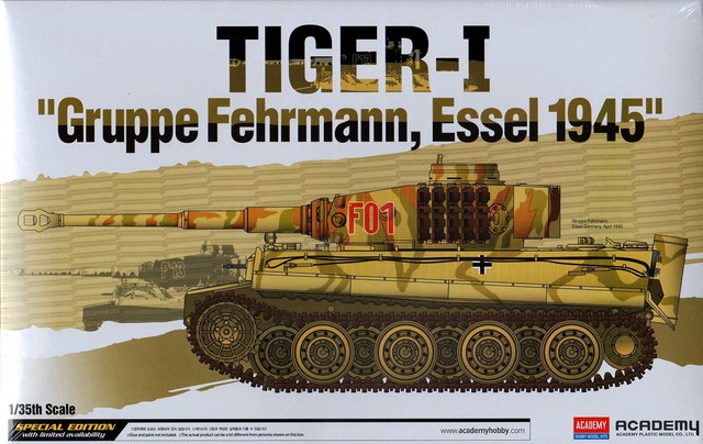 Academy 13299 1/35 Plastic Model Kit Tiger-i Gruppe Fehrmann Essel 1945 ...
