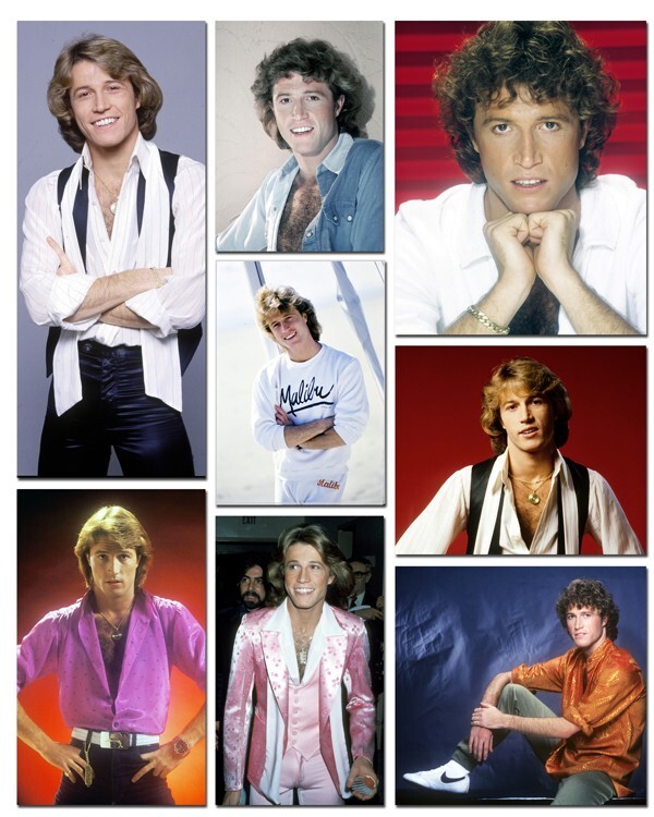 ANDY GIBB #4,solid gold,the bee gees brother,8pc MAGNET SET | eBay