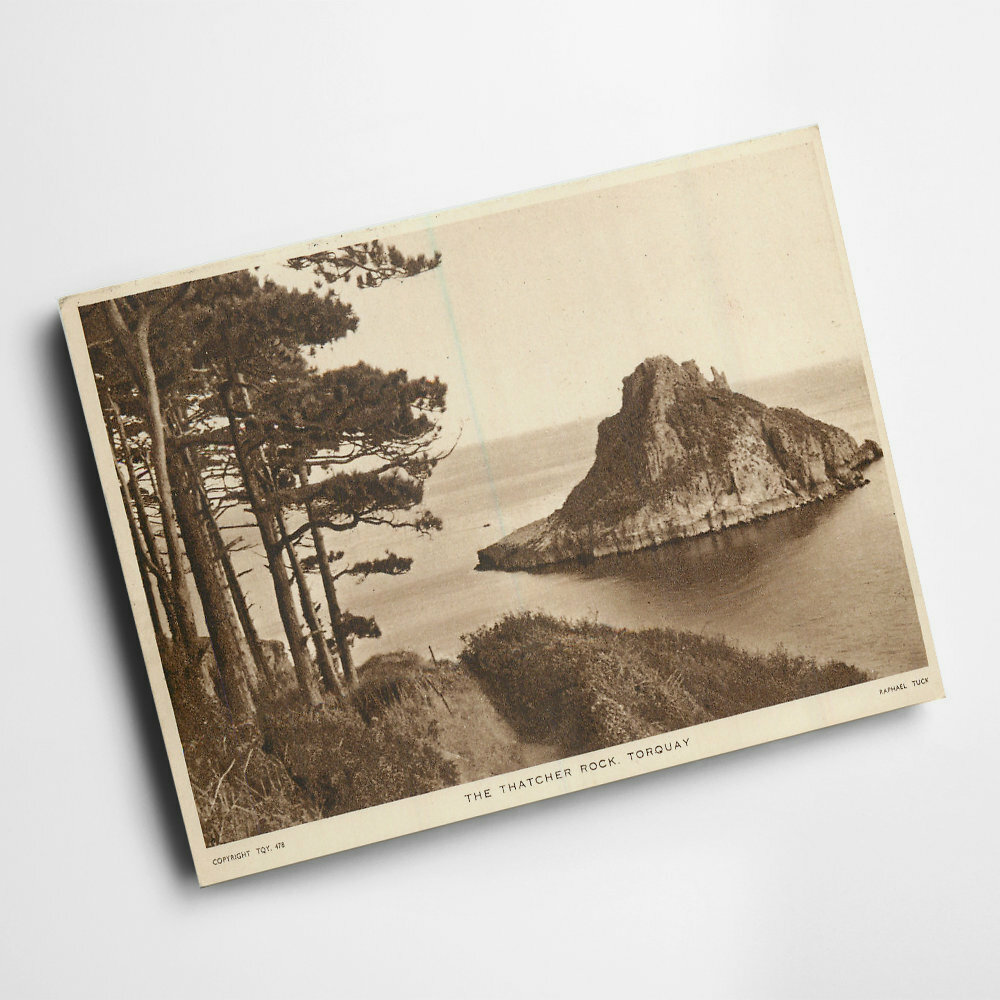 A6 PRINT - Vintage Devon - The Thatcher Rock, Torquay | eBay