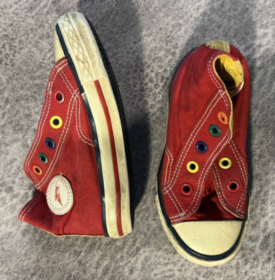 VINTAGE 1980'S ZIPS BY STRIDE RITE HIGH TOP SNEAKERS CHILD SIZE 8M See ...