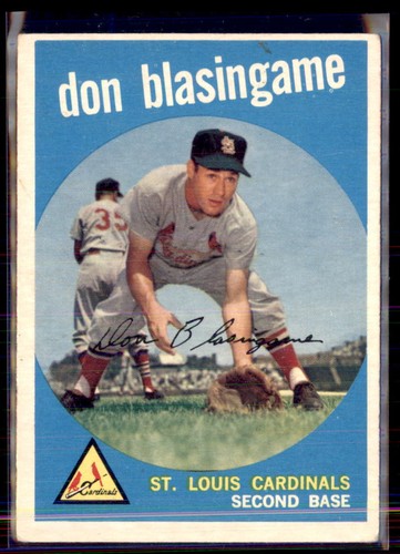 1959 Topps Don Blasingame St. Louis Cardinals #491 | eBay