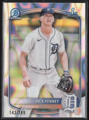 Jack Penney 2025 Bowman 1st Prospect Chrome Lava Card #/399 | eBay