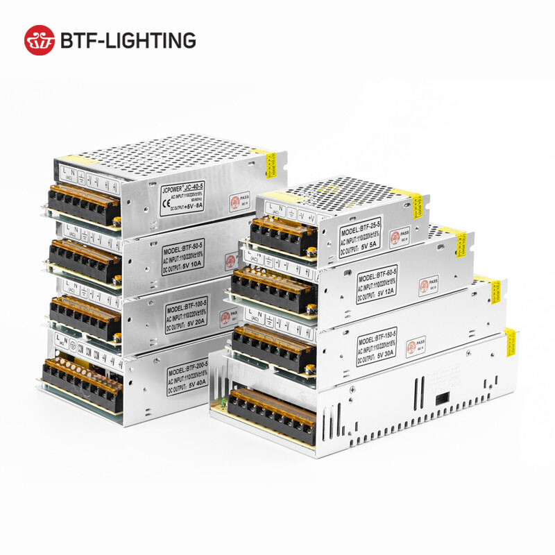 5V 10A 20A LED Driver Switching Power Supply Transformer for LED Stripe ...