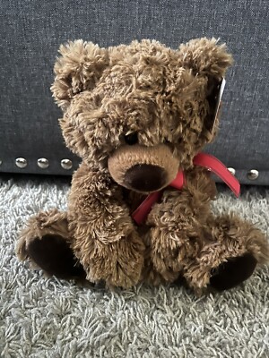 New Aurora Coco Bear Plush Stuffed Animal 10'' Brown Red Ribbon New With Tags | eBay
