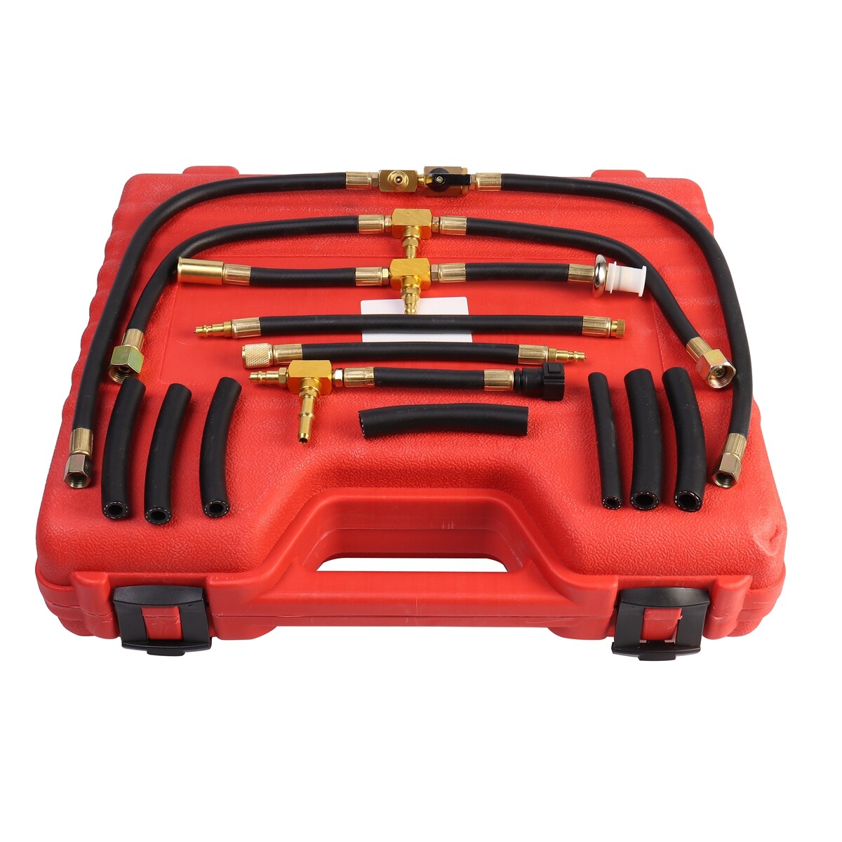 Gasoline Fuel Injection Pressure Tester Gauge Tools Set System 0~140 ...