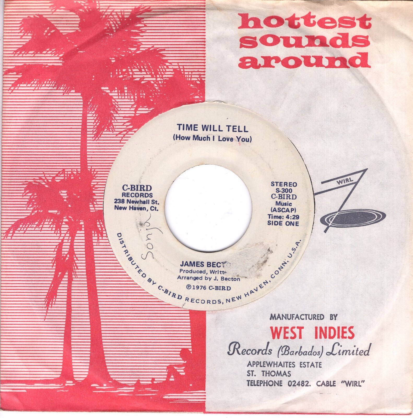 7inch JAMES BECTON time will tell / tell me why US 1976 EX (S0140) | eBay