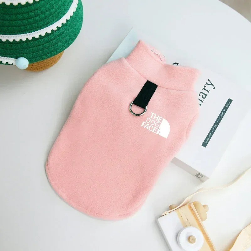 Fleece Warm Dog Sweater Winter Cozy Pet Coat for Small Medium Dogs ...