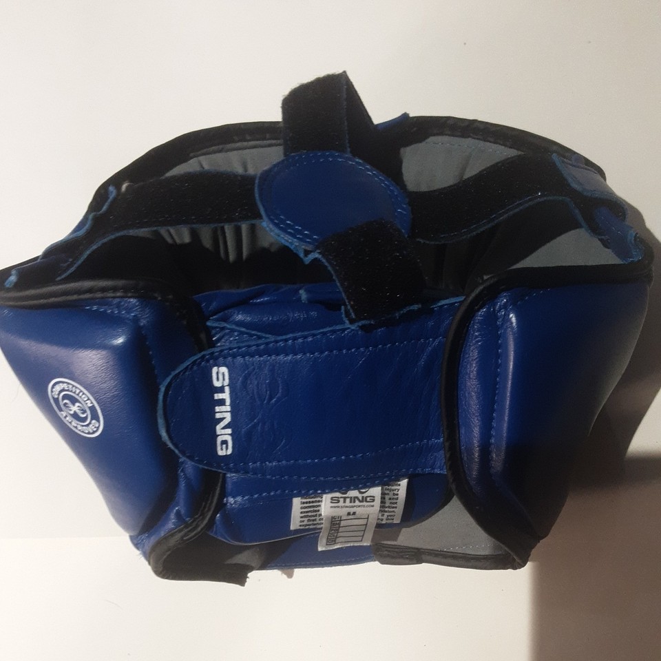 Sting Competition Approved Boxing Open Face Head Guard 2:0 Red/Blue ...