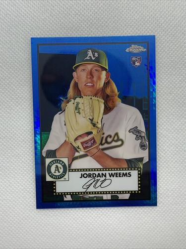 2021 Topps Chrome Platinum Anniversary - Jordan Weems #139 Blue Prism ...