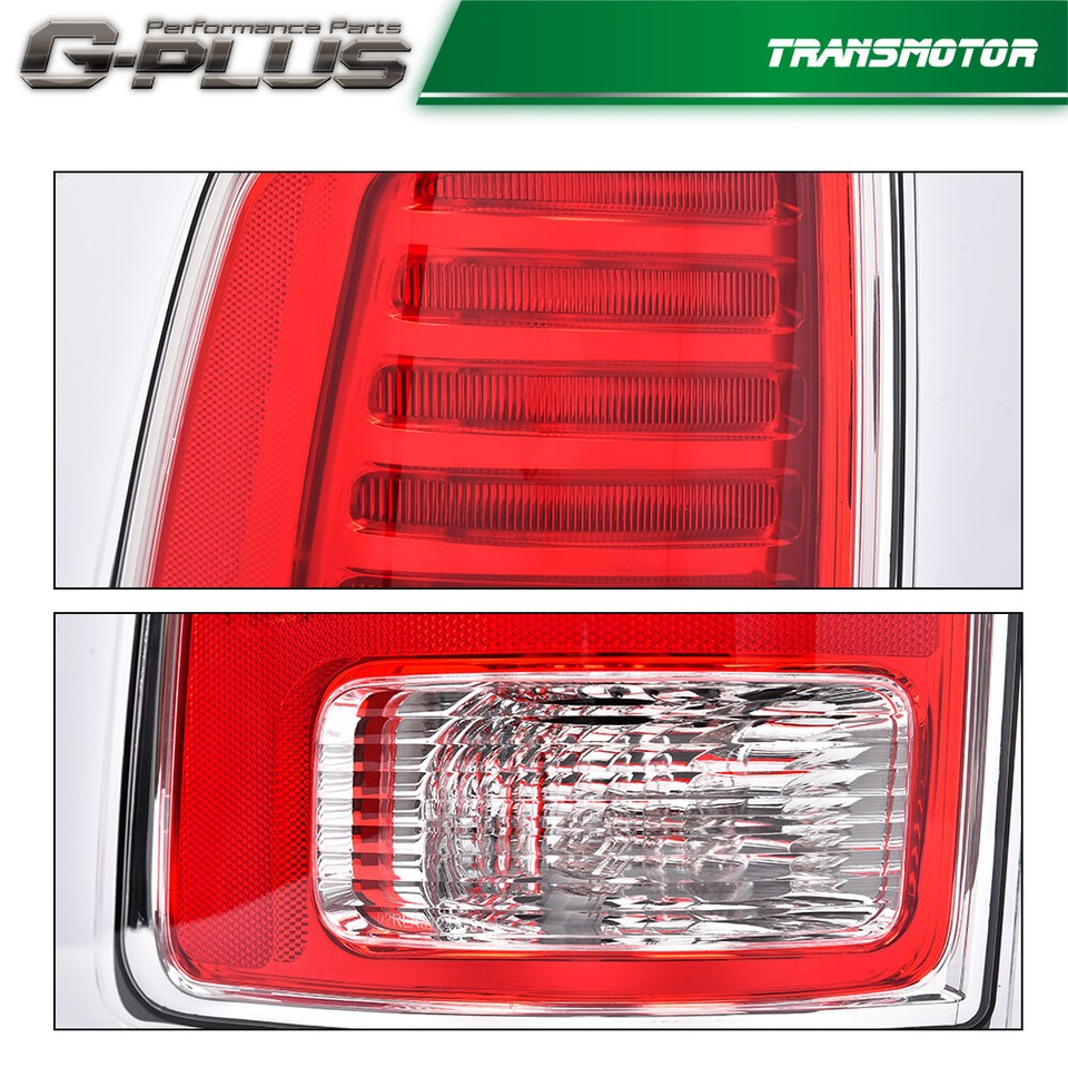 LED Rear Tail Light Assy Chrome Fit for 13-18 RAM 1500 2500 3500 Driver ...