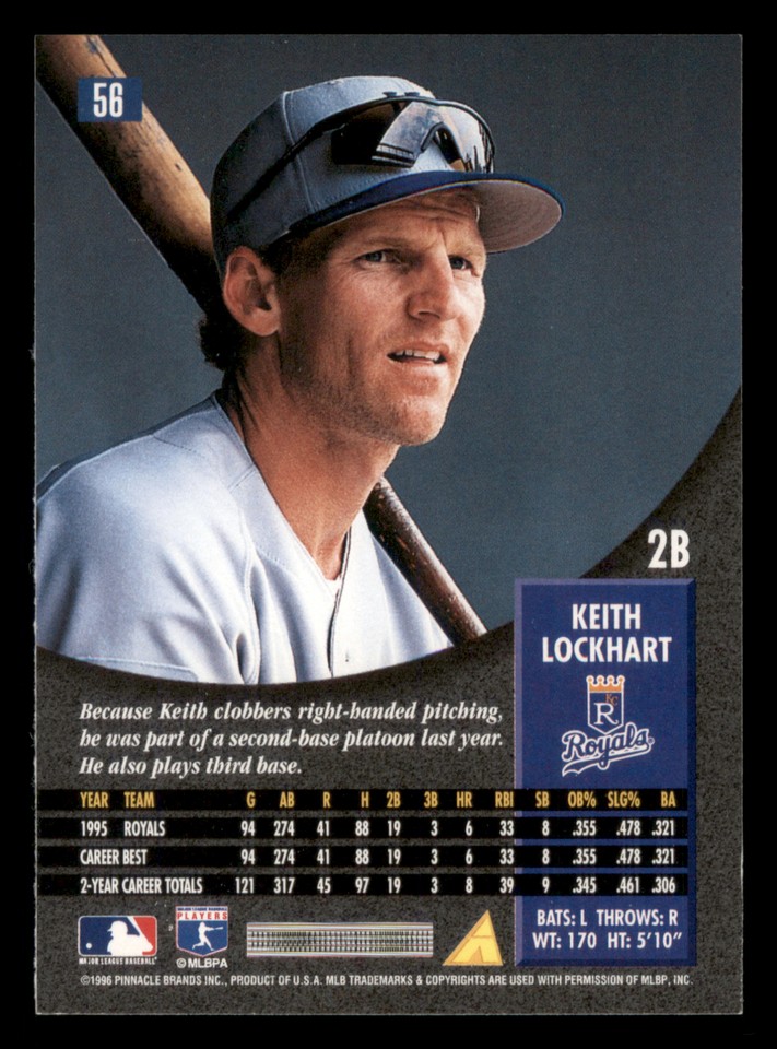 Keith Lockhart - 1996 Pinnacle #56 - Kansas City Royals | eBay