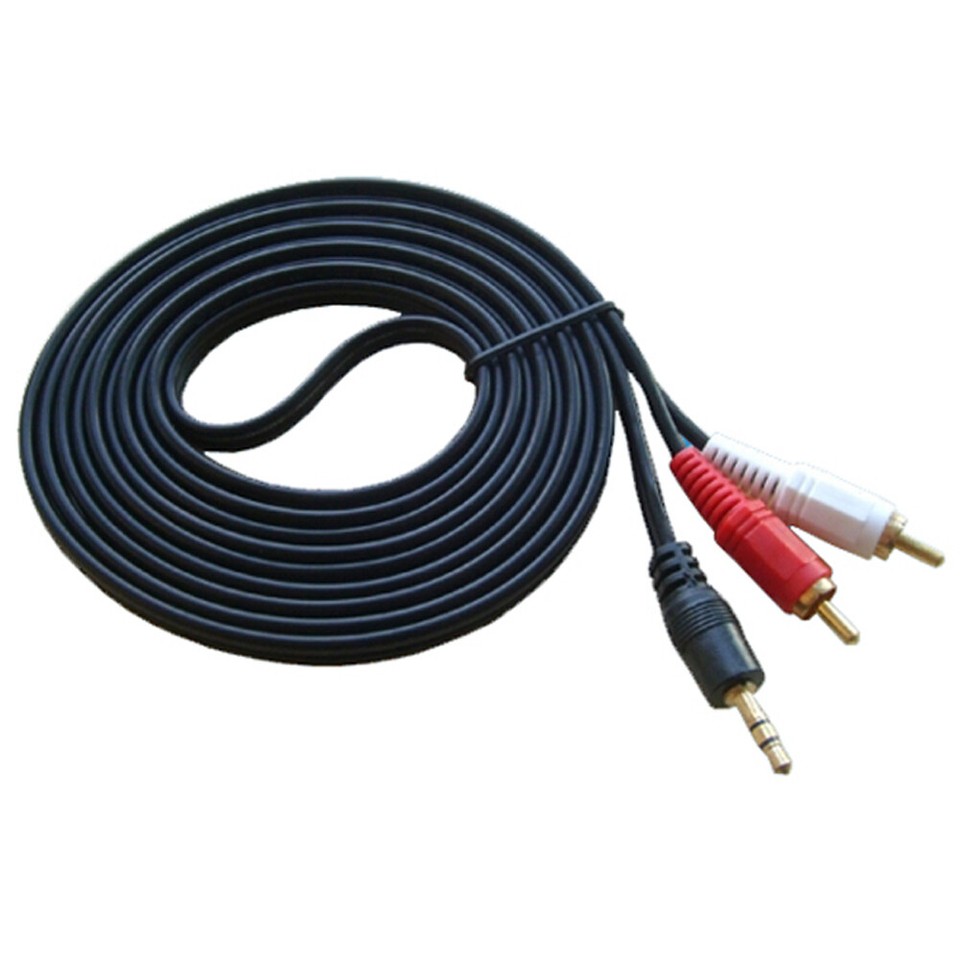 N29 Cinch Cable 3.5mm Jack to 2 Cinch RCA Plugs for Speaker/TV 1.5m | eBay