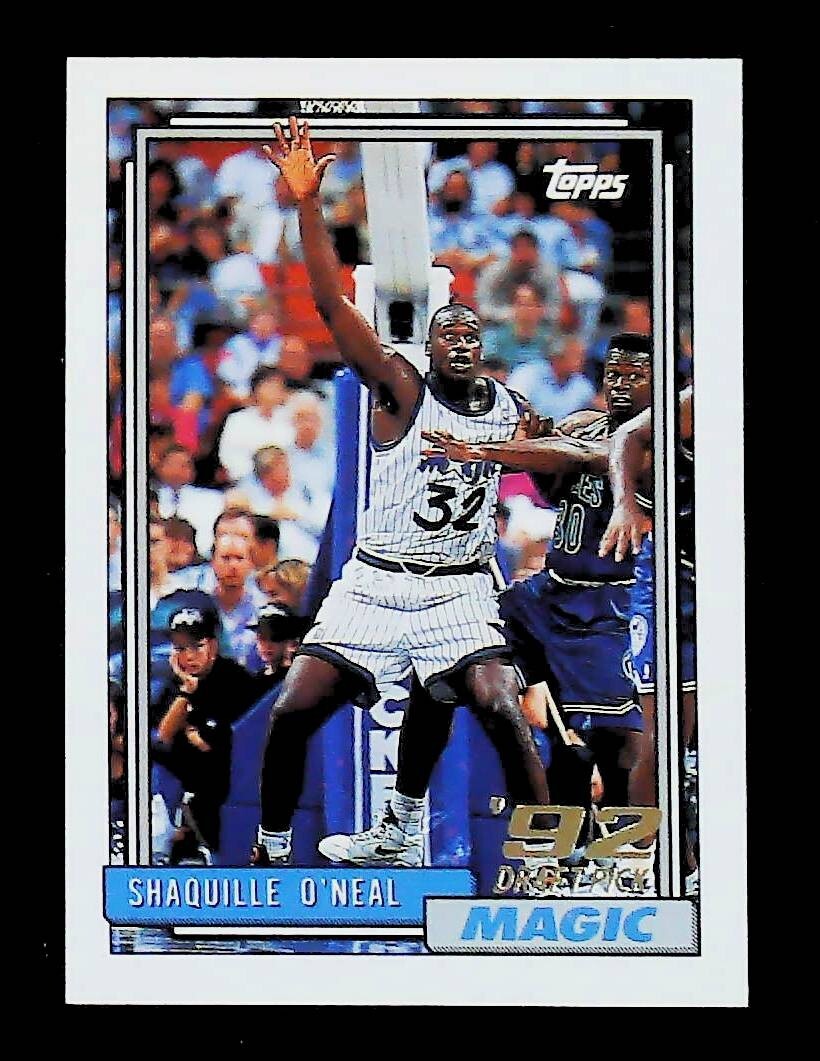 topps 92 draft pick shaquille o neal rookie For Sale - MAVIN