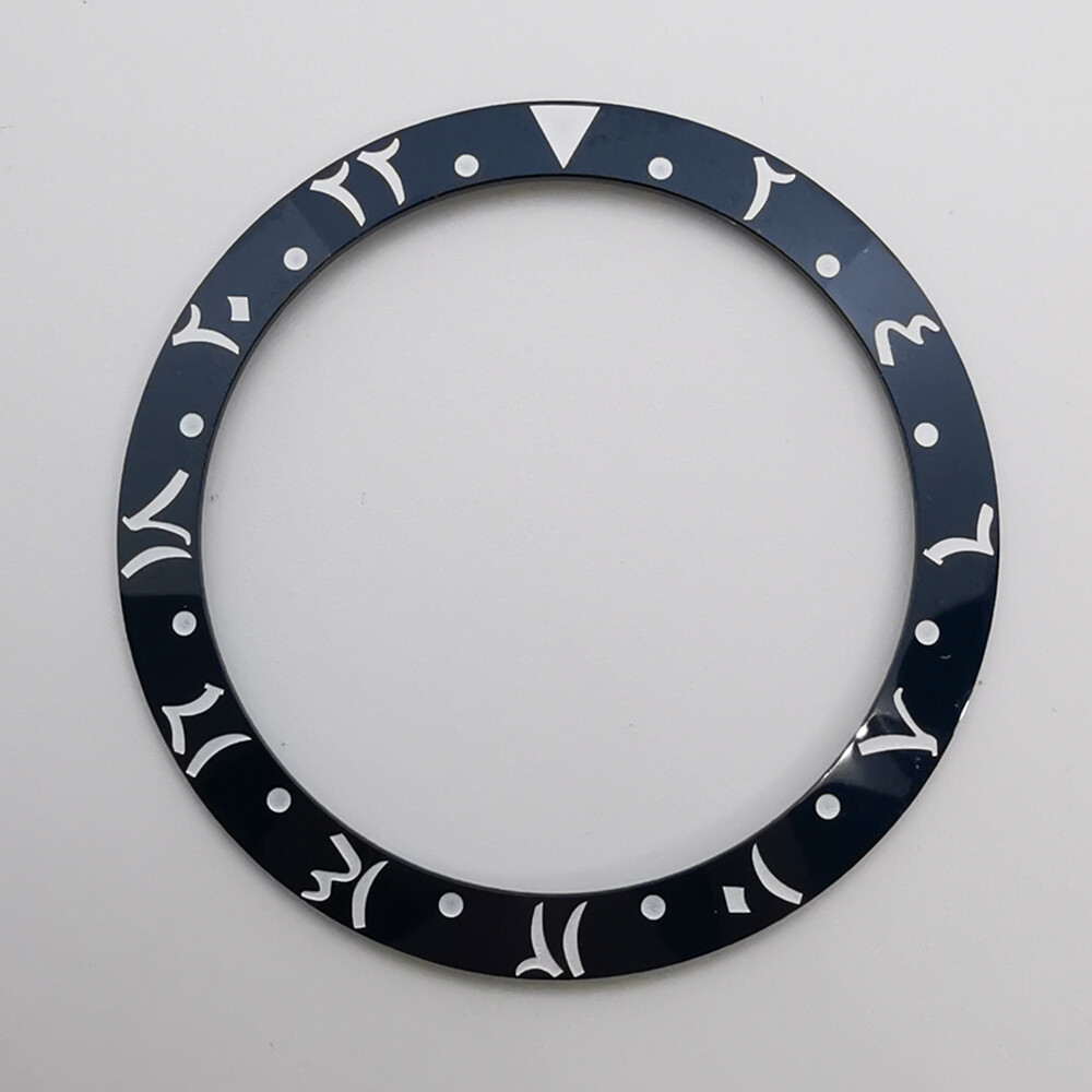 38mm ceramic watch bezel insert black blue green gray brown fit 40mm ...